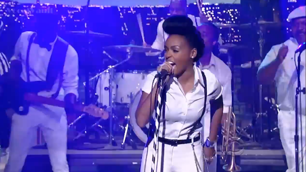 Janelle Monae Performs 'Dance Apocalyptic' on 'Letterman'