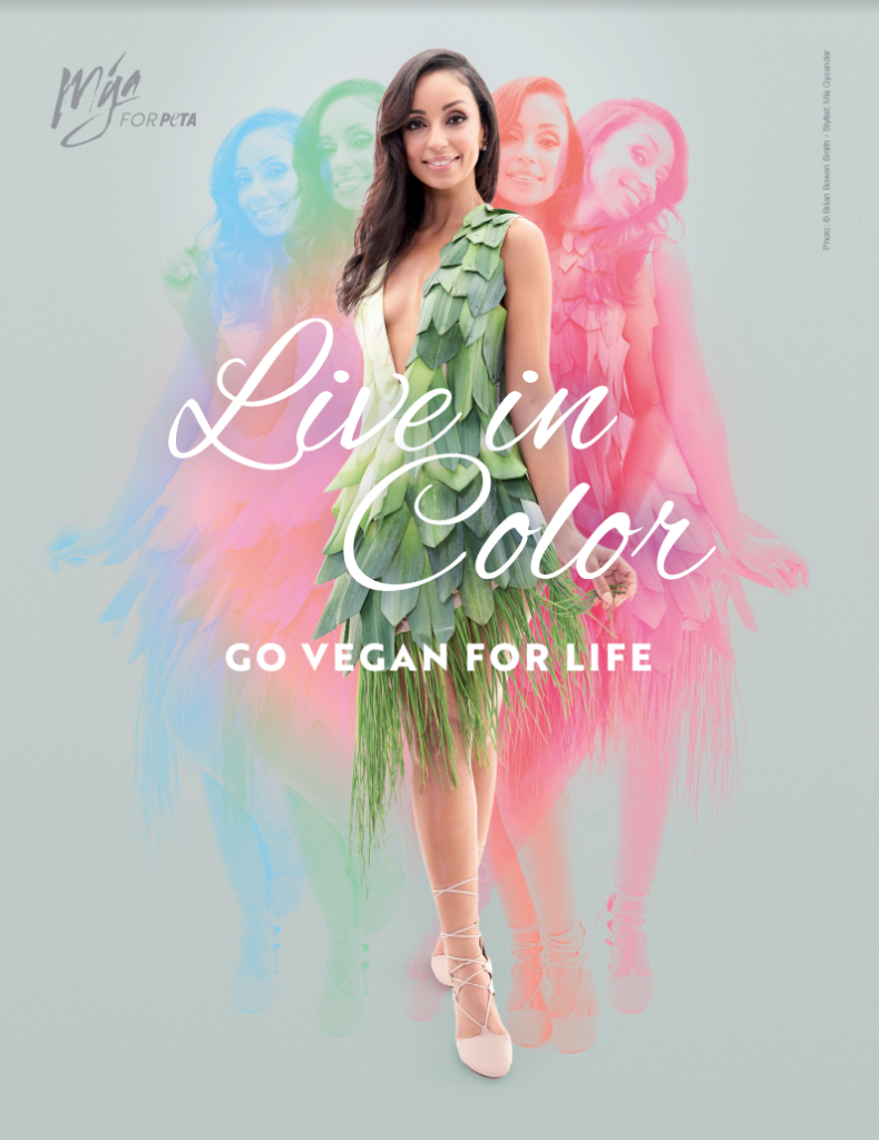 MYA is the New Face of PETA's Go Vegan Campaign
