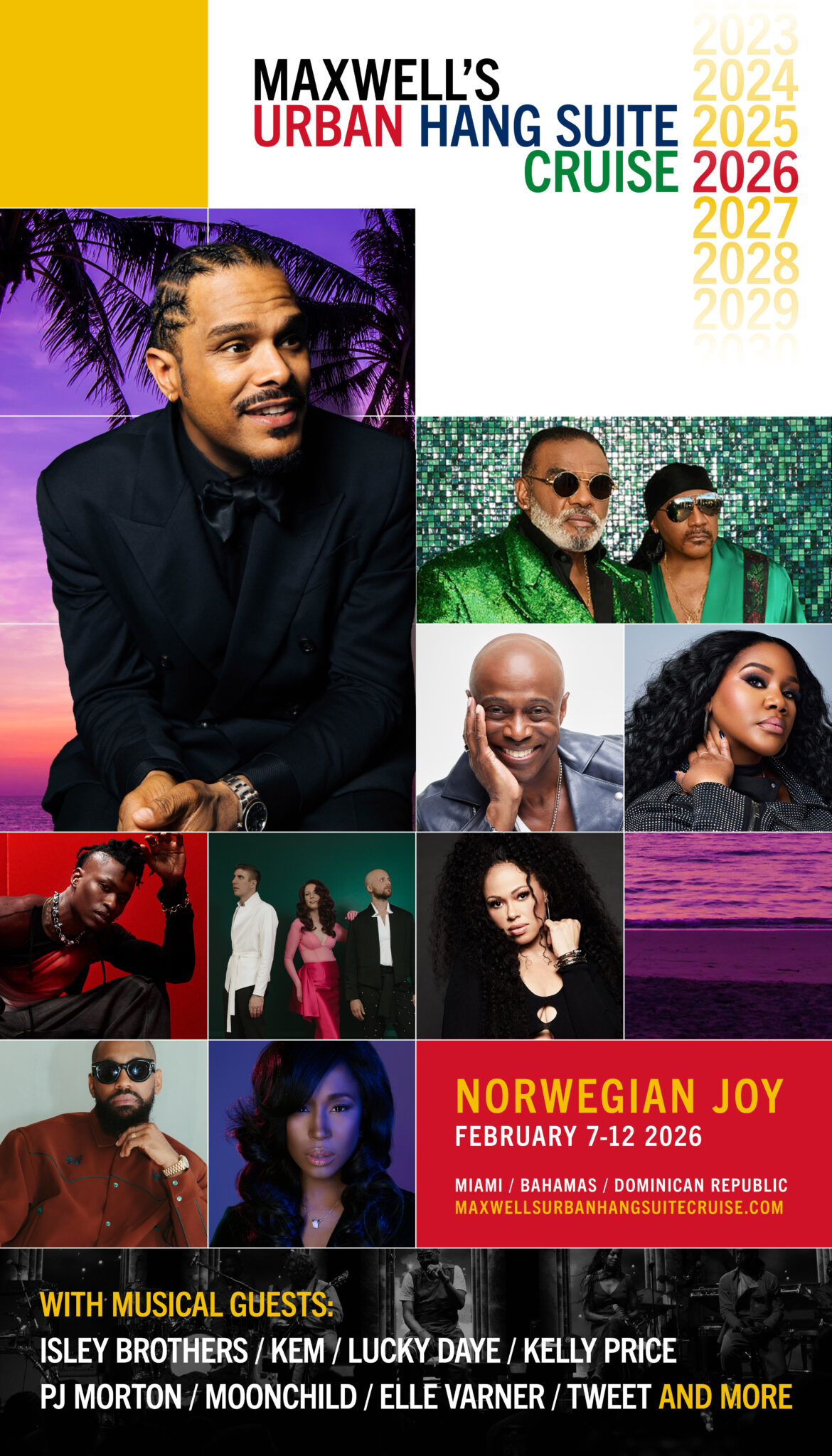 Maxwell Announces 2026 Urban Hang Suite Cruise