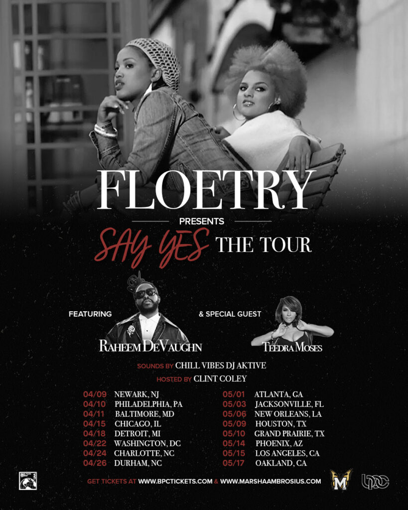 Floetry Announces 'Say Yes Tour' U.S. Dates